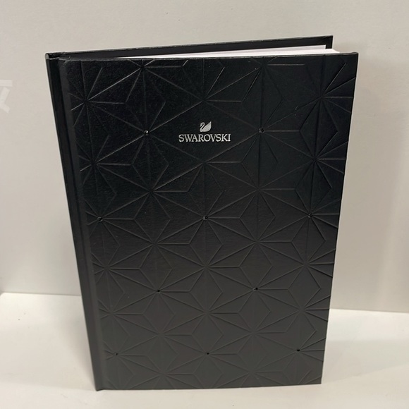 Swarovski | Office | Swarovski Black Facet Pattern Journal Notebook ...